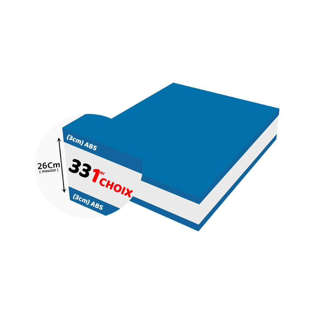 Matelas ABTAL 33/ABS Grenat | Technologie ABS Abtal